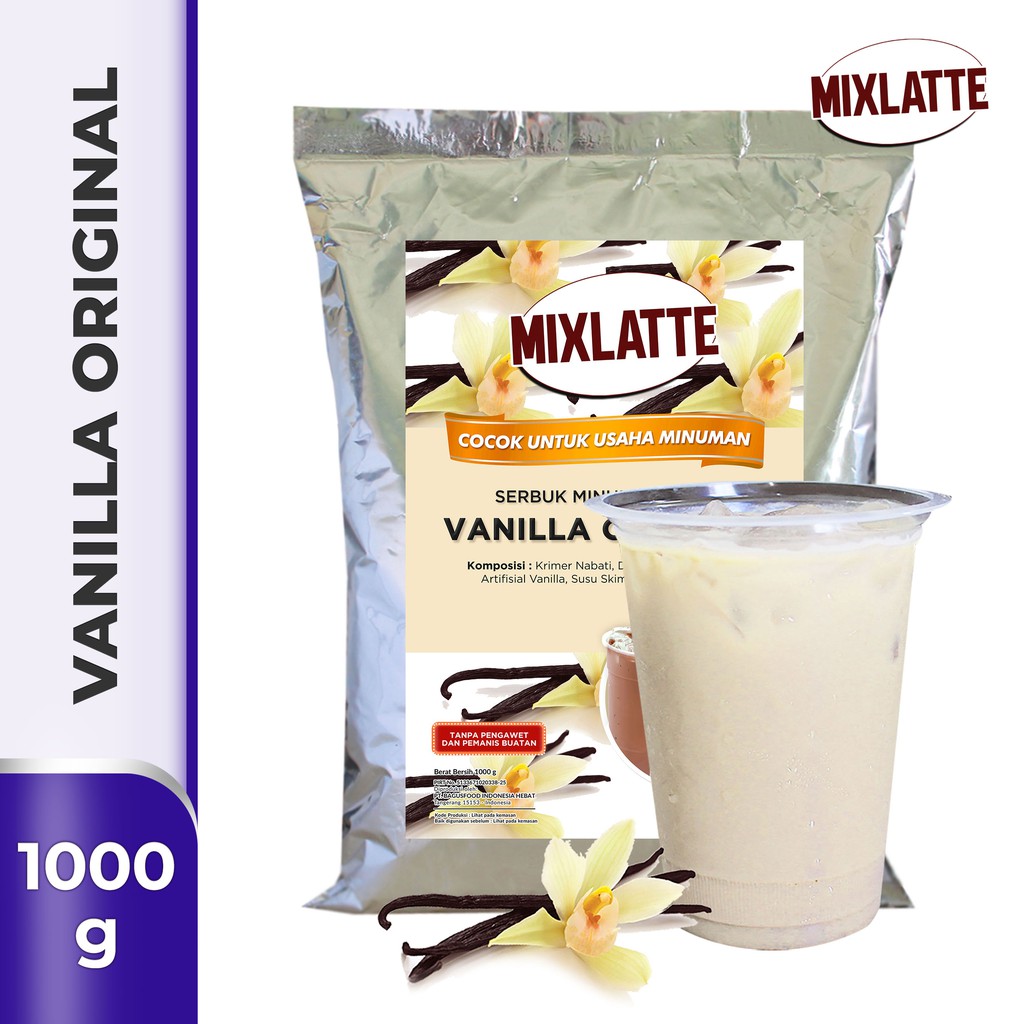 Jual Powder Drink Bubuk Minuman Rasa VANILLA ORIGINAL PLAIN 1Kg ...