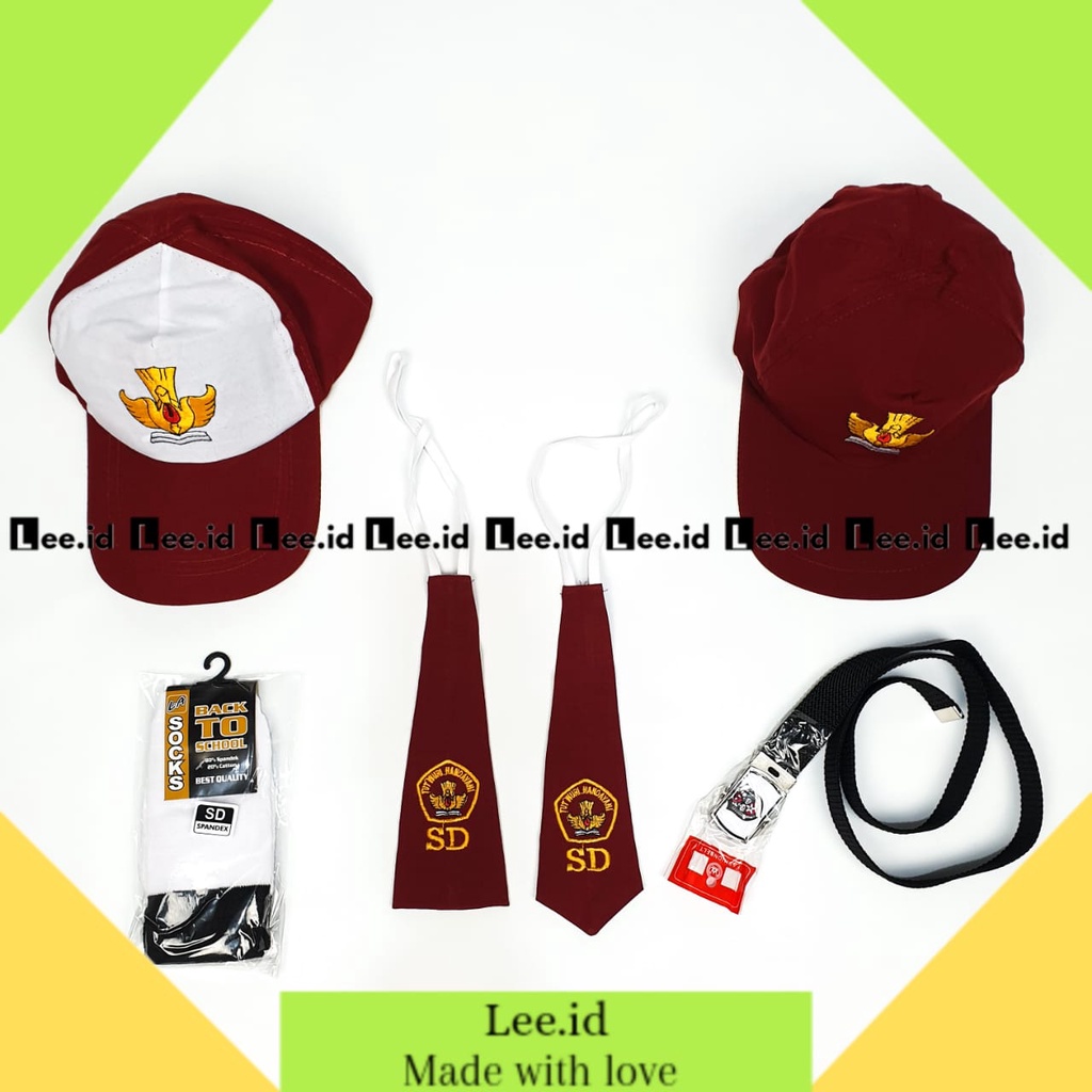 Jual Topi Dasi Gesper Kaos Kaki Sekolah SD Perlengkapan Sekolah SD ...