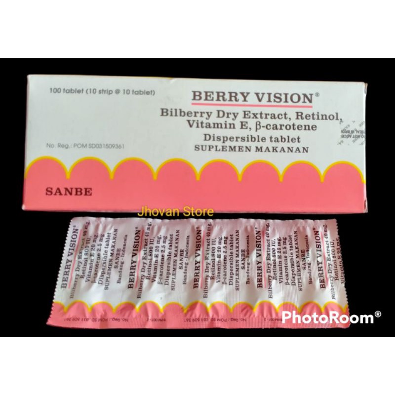 Jual BERRY VISION Dispersible 10 tablet , Memelihara kesehatan Mata ...