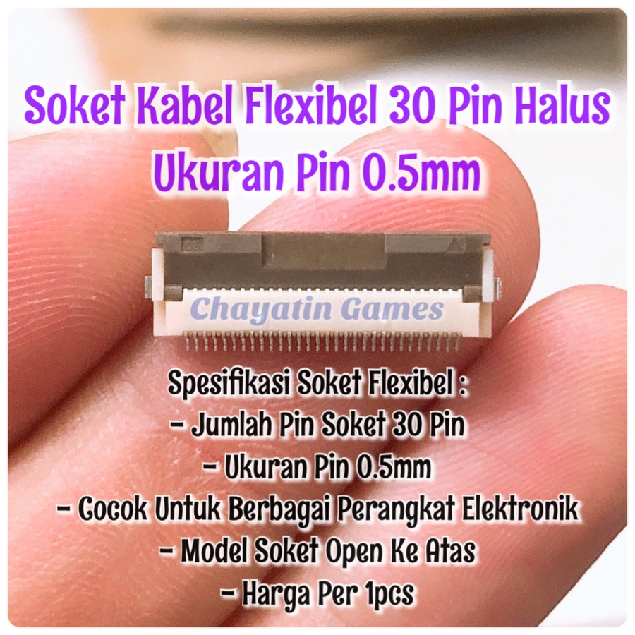 Jual Soket Kabel Flexibel 30 Pin Halus Ukuran Pin 0.5mm | Shopee Indonesia