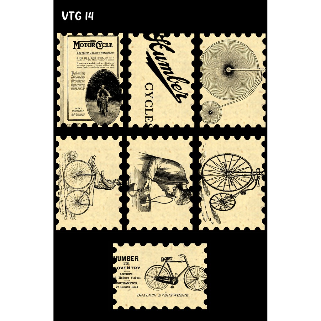 Jual STIKER PACK VINTAGE CLASSIC STICKER STICKER HP/LAPTOP SCRAP BOOK ...