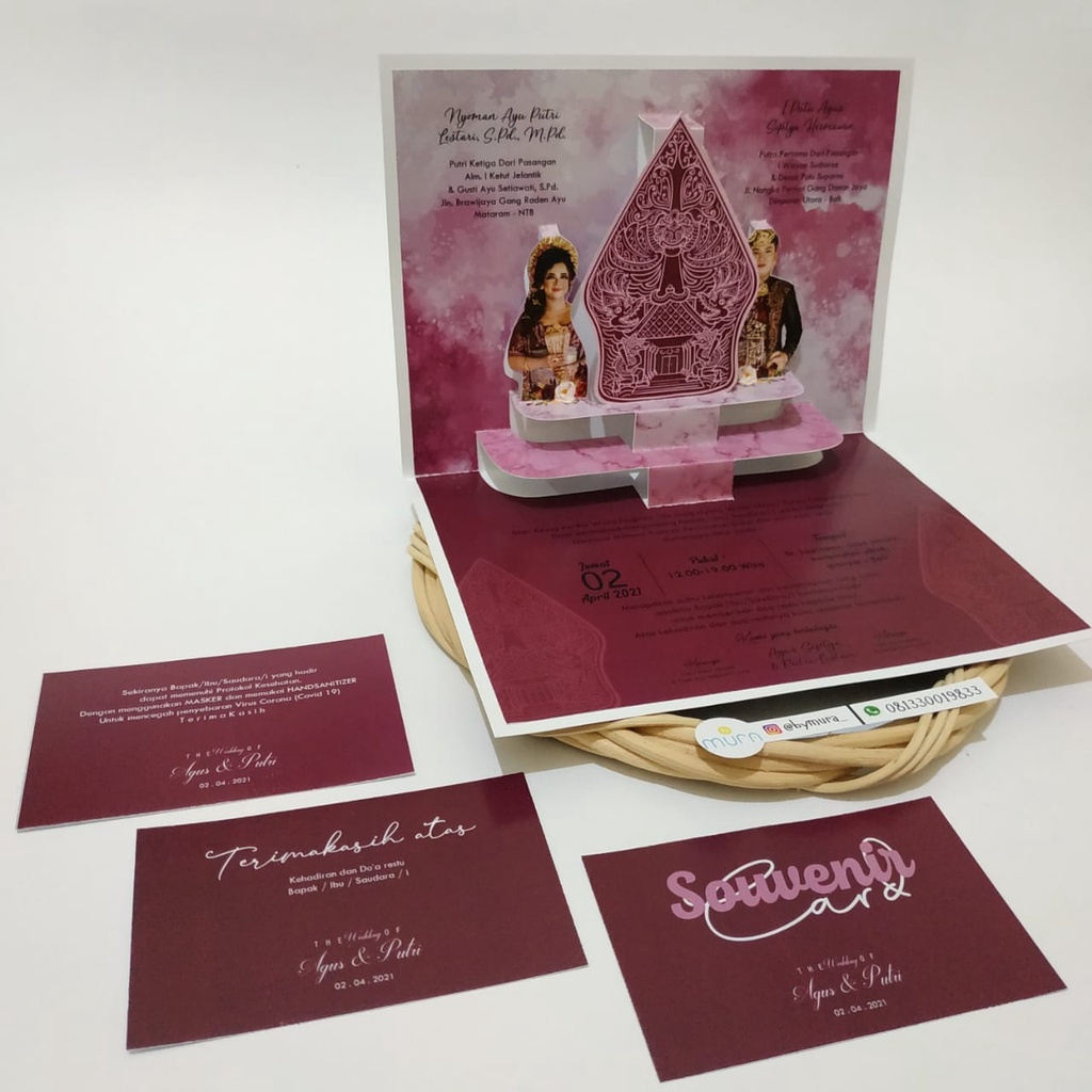Jual Undangan Pernikahan 3D | CUSTOM Wedding invitation 3d | UNDANGAN ...