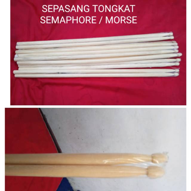 Jual TONGKAT PRAMUKA SEMAPHORE/ MORSE- STICK SEMAPHORE DAN BENDERA ...