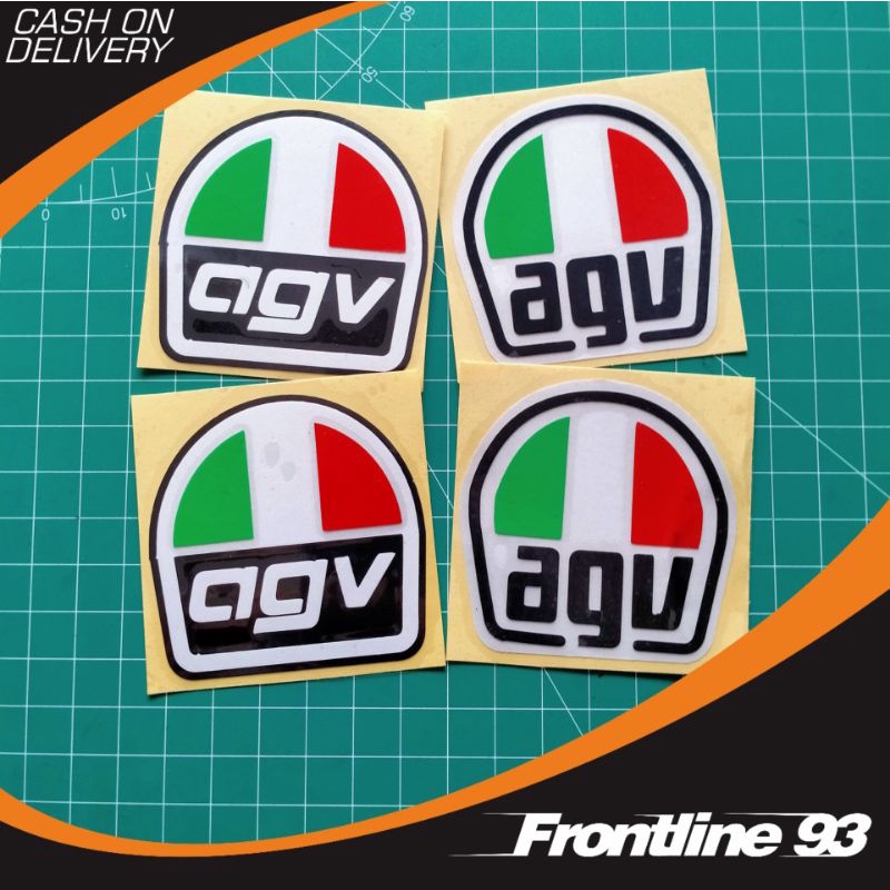 Jual Cetak Cutting Sticker Logo Agv Custom Stiker Cutting Racing Motor ...
