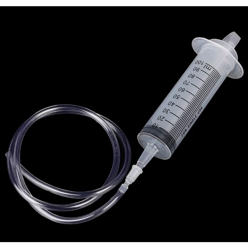 Jual suntikan besar + selang 1 meter syringe spuit 100ml selang ...