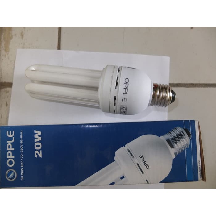 Jual LAMPU OPPLE 3U 20W PUTIH CFL | Shopee Indonesia