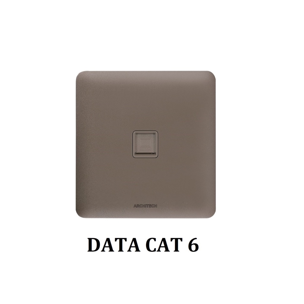 Jual STOP KONTAK DATA OUTLET DATA CAT 5 CAT 6 ARCHITECH INFINITY BROWN ...