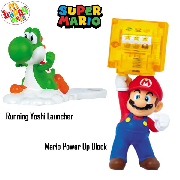 Jual Happy Meal Mario Power Up Block And Running Yoshi Launcher ...