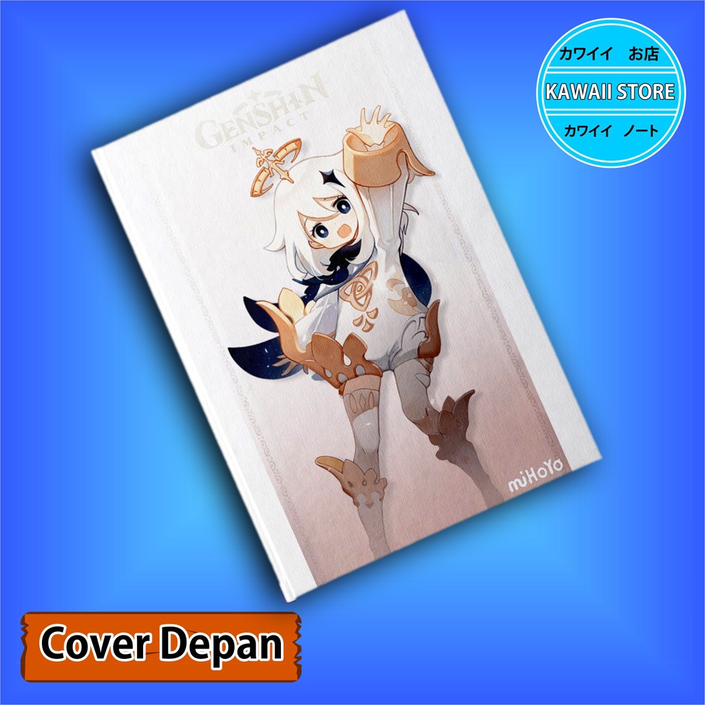 Jual Notebook / Pocket book Hard Cover Anime Game Genshin Impact PAIMON ...