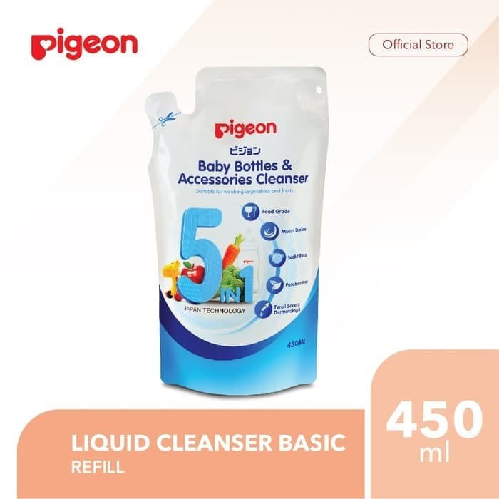 Jual Pigeon liquid cleanser / sabun cuci botol pigeon Sleek 450ml ...