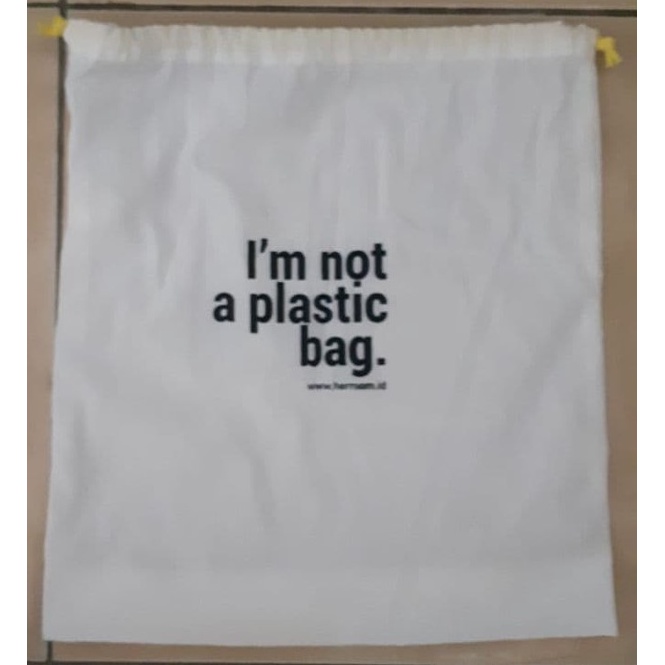 Jual Herroom im not a plastic bag ukuran 40x40 cm | Shopee Indonesia