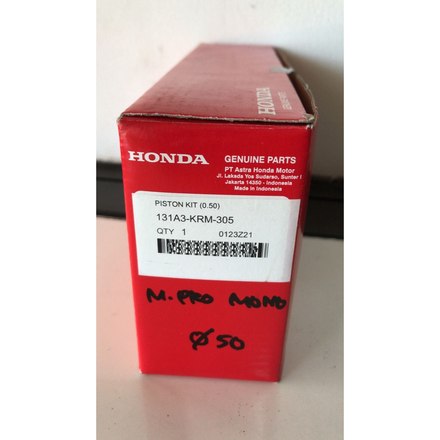 Jual Piston Kit Seher Kit Honda Mega Pro Mono Os 50 131A3 KRM 305 ...
