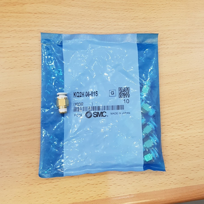 Jual KQ2H06-01S SMC Fitting Nipple Nepel Lurus Male Connector 6mm Drat ...