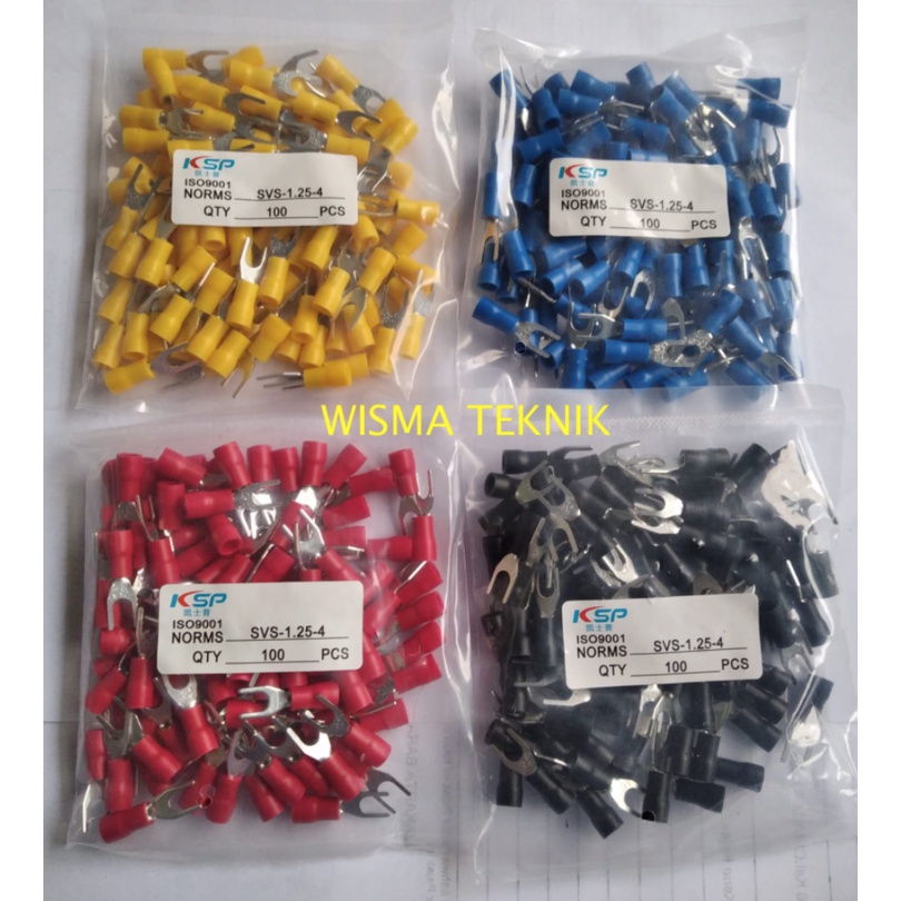 Jual Skun Kabel Y 1.25-4 Hitam, Merah, Kuning, Biru | Insulated Spade | Shopee Indonesia