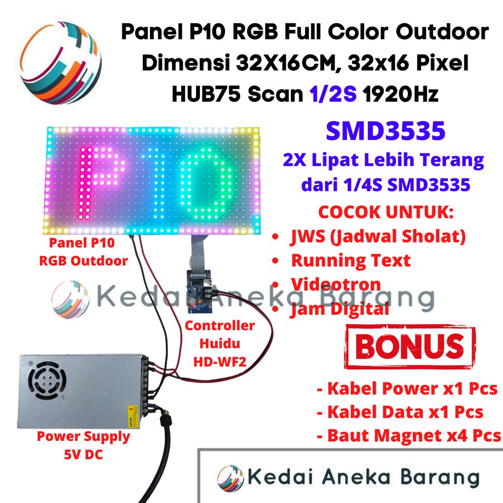 Jual Panel Module Modul LED P10 RGB Outdoor Videotron SMD3535 3535 1/2 1/2S | Shopee Indonesia