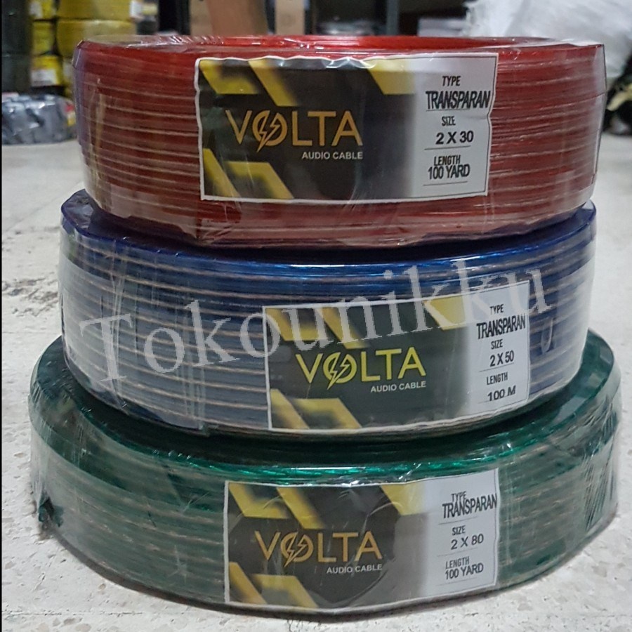 Jual KABEL LISTRIK TRANSPARAN VOLTA 2 x 80mm PANJANG 100 YARD | Shopee ...