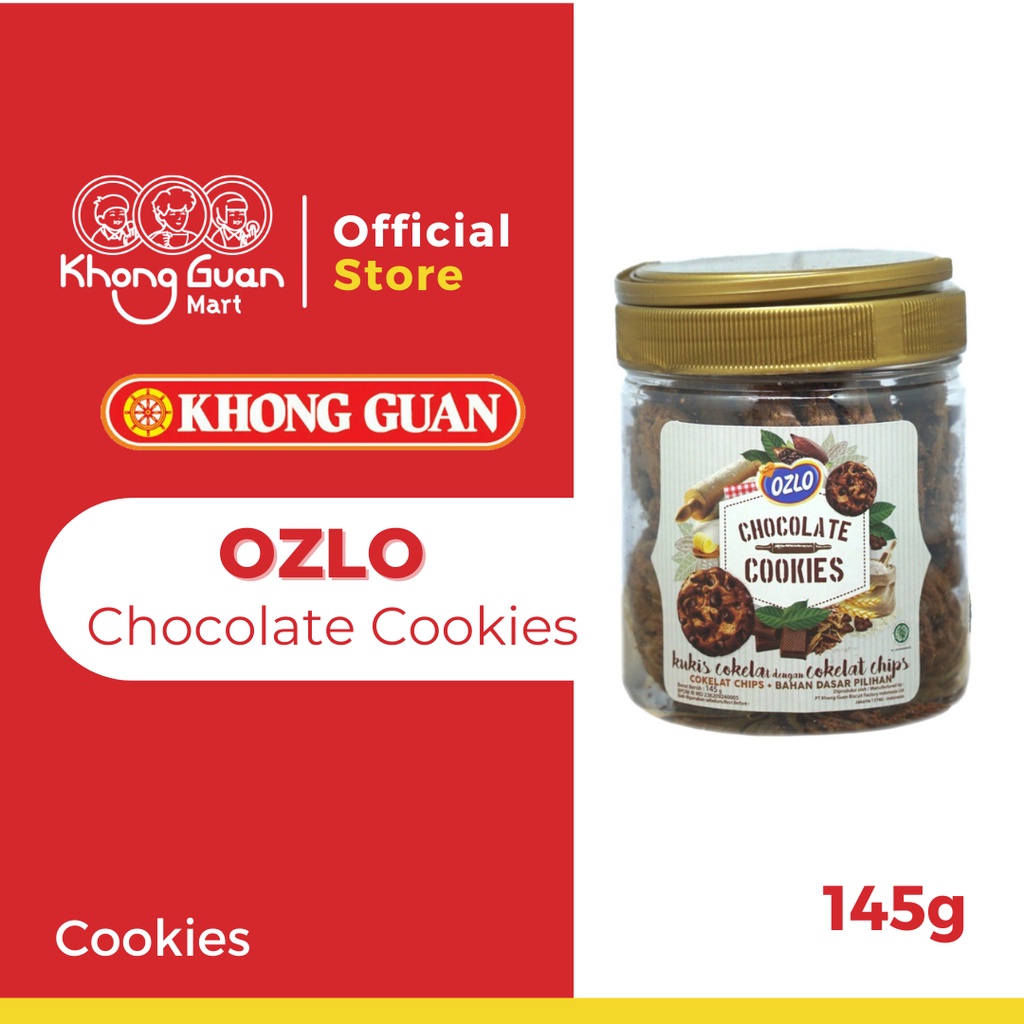 Jual KHONG GUAN Ozlo Chocolate Cookies Toples 145 Gram | Shopee Indonesia