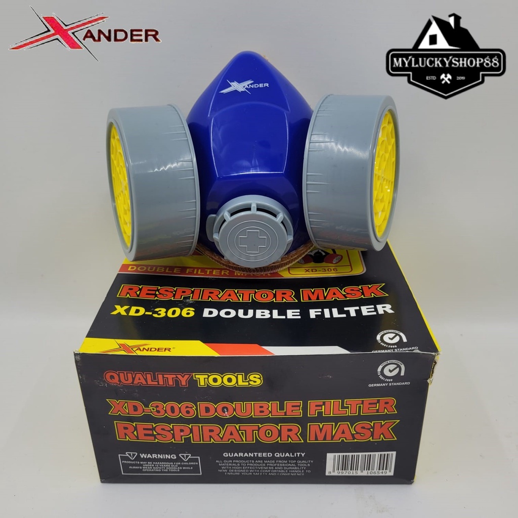 Jual Xander Masker Obat Chemical Gas Respirator Kimia Graffiti XD305 ...