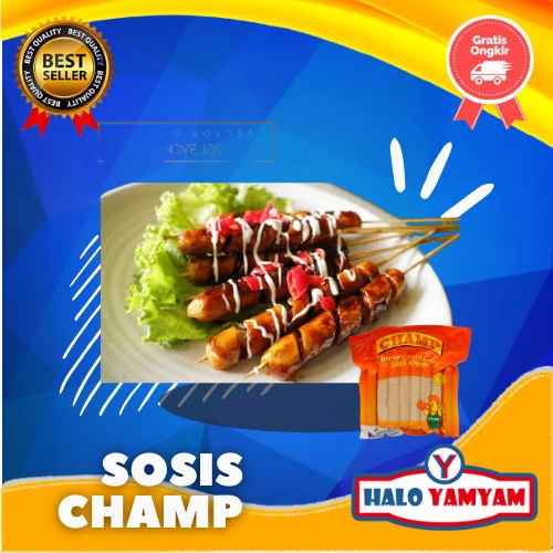 Jual SOSIS AYAMCHAMP CHAM JUMBO BESAR FROZEN MAKANAN MINUMAN FROZEN ...