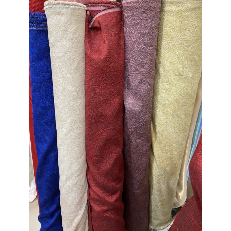 Jual kain jacquard motif, kain emboss, kain gaun pesta, kain jacquard ...