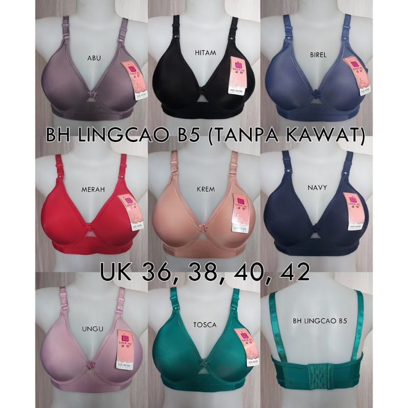Jual (1) PCS BH/BRA LING CAO B5 KAIT 3 UKURAN 36-38-40-42 BAHAN NYA BAGUS | Shopee Indonesia