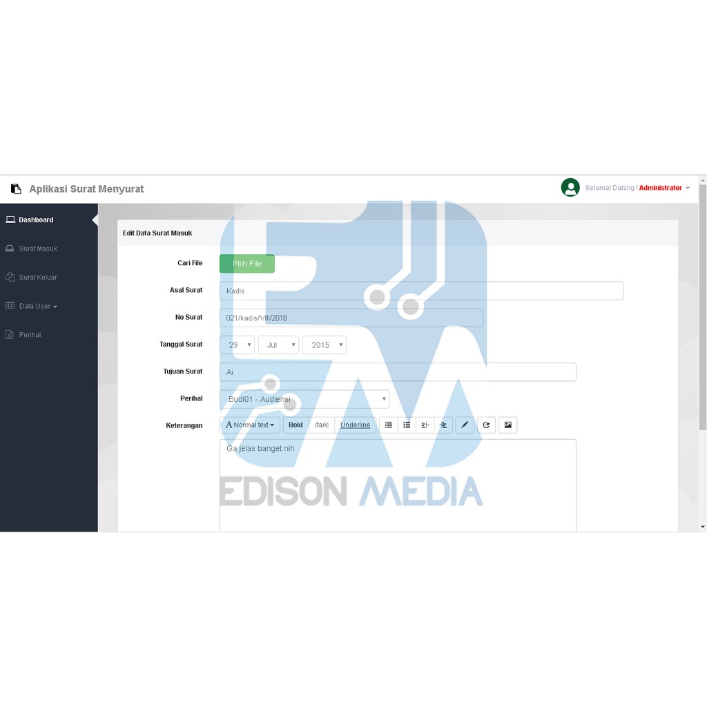 Jual SOURCE CODE - Aplikasi Manajemen Surat Berbasis WEB | Shopee Indonesia