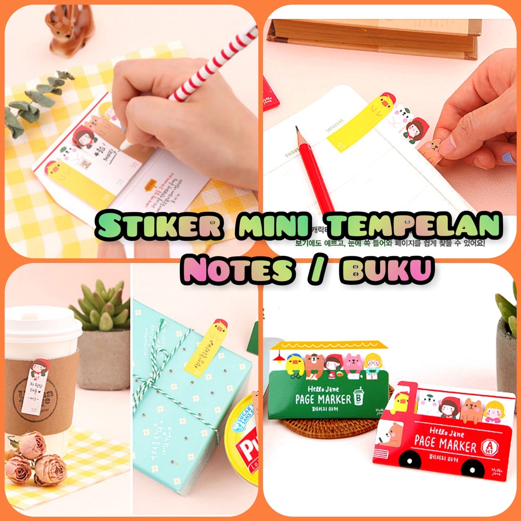 Jual Stiker Sticker Sticky Notes Message Note Japanese and Korean Korea ...