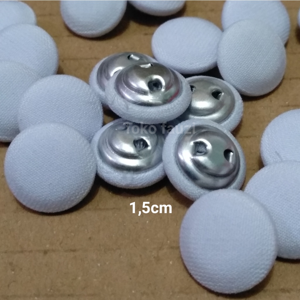 Jual Kancing Jamur Bungkus Kain Polos diameter 1.5cm | Shopee Indonesia