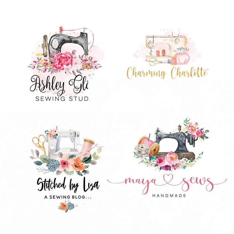 Jual jasa bikin desain custom logo mesin jahit unik elegant | Shopee ...