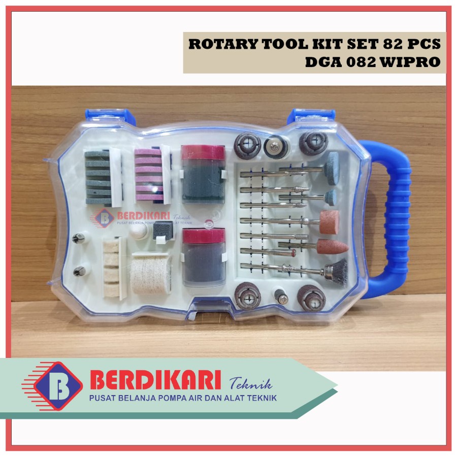 Jual Rotary tool Kit set 82 pcs Wipro DGA 082 | Shopee Indonesia