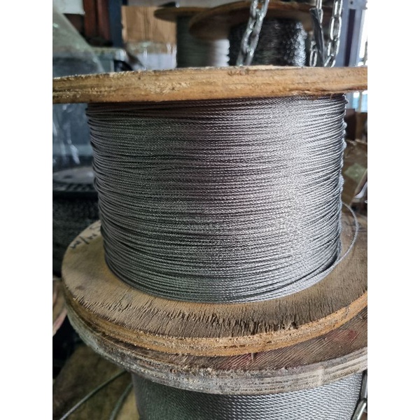 Jual kawat seling / kabel sling / tali seling stainless sus 304 7x7 diameter 1mm | Shopee Indonesia