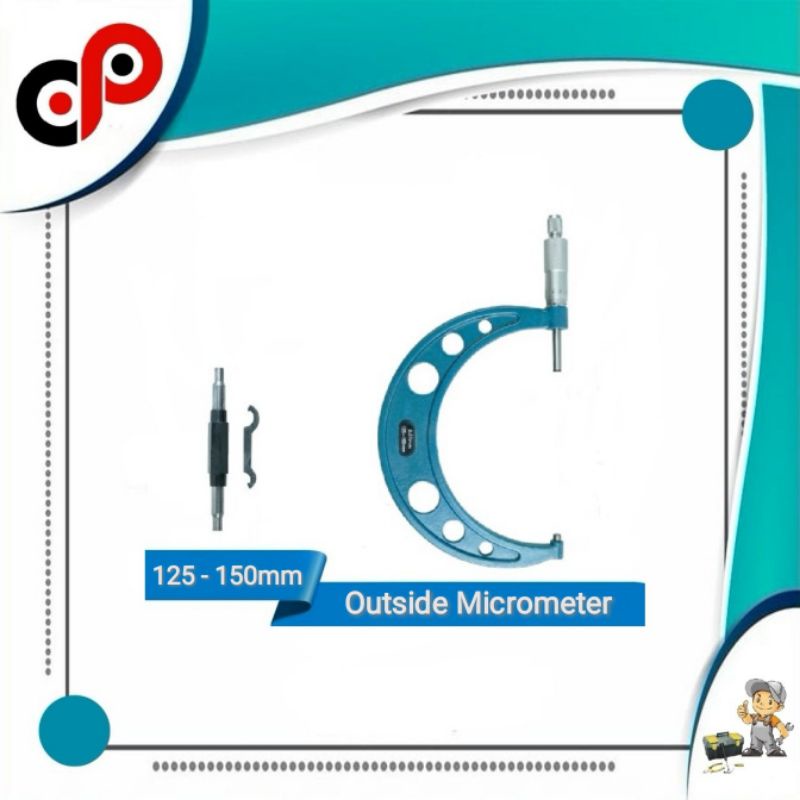 Jual Micrometer / Outside Micrometer 125 - 150 MM | Shopee Indonesia