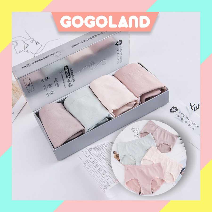Jual ⭐Gogoland⭐ [Set Kotak 4pcs] Celana dalam antibakteri graphene ...