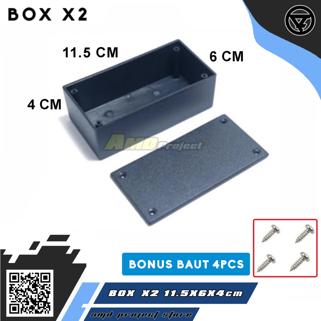 Jual Box Project Kotak Box Hitam X1 X2 X3 X4 X5 X6 Tempat Rakit Kompnen ...
