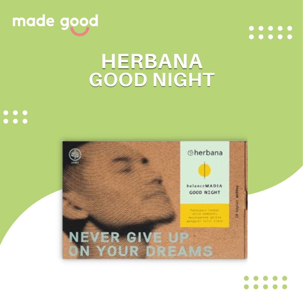 Jual Herbana Balance Madia Good Night Obat Herbal 10 Kaplet | Shopee ...