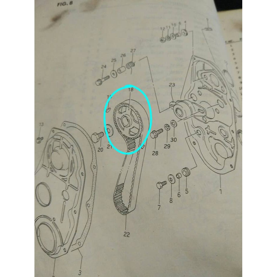 Jual Promo!! Pulley timing belt besar atas suzuki jimny katana/karimun ...