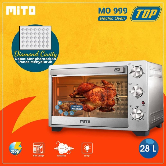 Jual Oven Listrik Mito 28 Liter MO-999 Garansi Resmi Mito - Maxistore ...