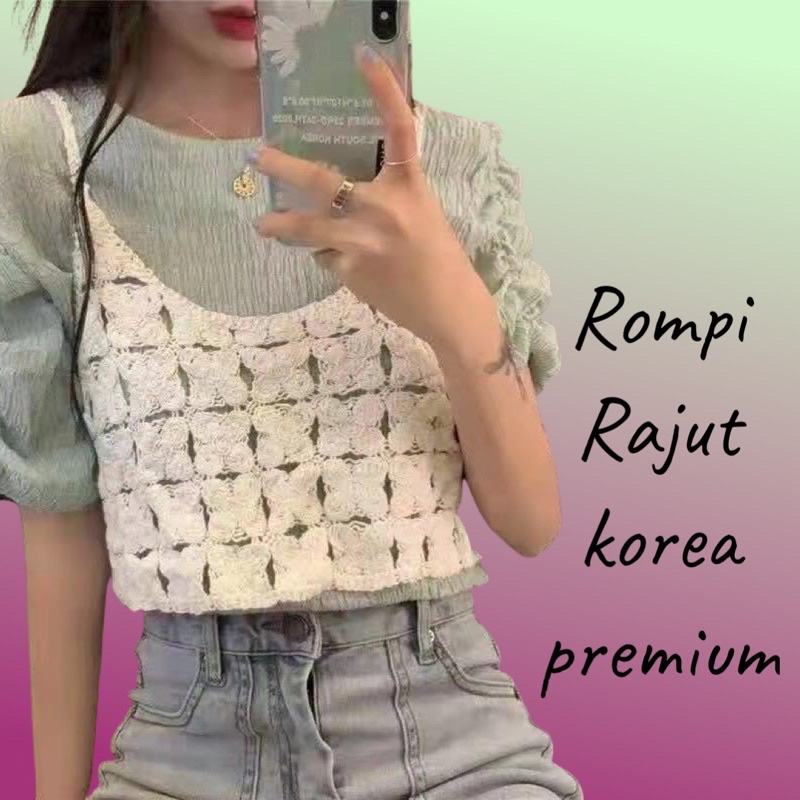 Jual ROMPI RAJUT KOREAN STYLE / ROMPI WANITA/ROMPI IMPORT PREMIUM ...