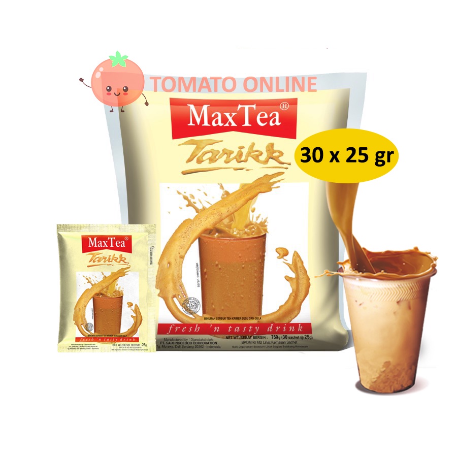 Jual Max Tea Maxtea / TEH TARIK / 1 PACK Isi 30 Sachets Sachet ( 750 gram ) | Shopee Indonesia