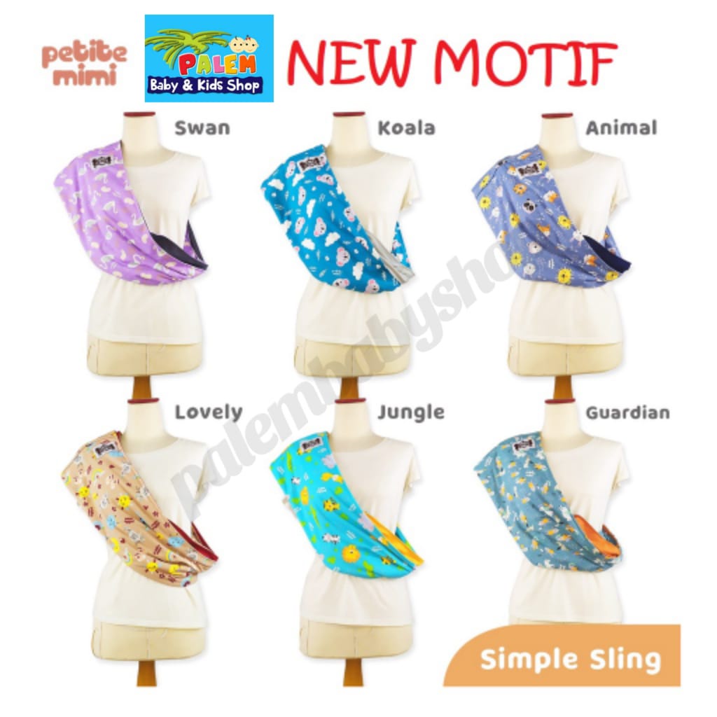 Jual Petite Mimi Gendongan Kaos Simple Sling Motif zigzag/motif New S ...