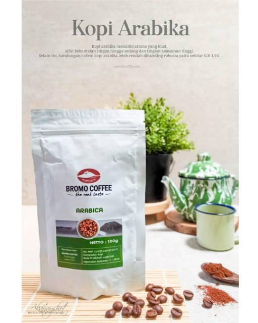 Jual Kopi Bubuk ARABIKA Kopi Hitam Bromo Coffee | Shopee Indonesia