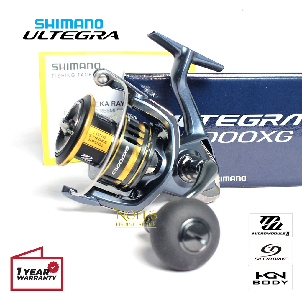 Jual Reel Shimano ULTEGRA FC [2021] Power Handle 1000 2500 C3000 4000 C5000 HG/XG CI4+ Hagane ...