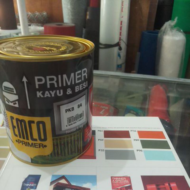 Jual Emco primer kayu besi 1 kg. cat primer EMCO. cat meni . cat dasar | Shopee Indonesia