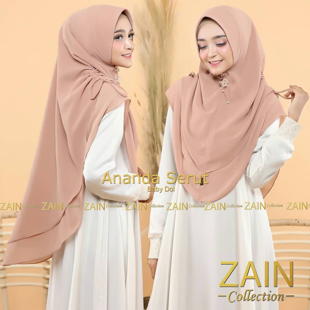 Jual JILBAB KHIMAR 2 LAYER / KHIMAR SYARI CERUTI ANANDA SERUT | Shopee ...
