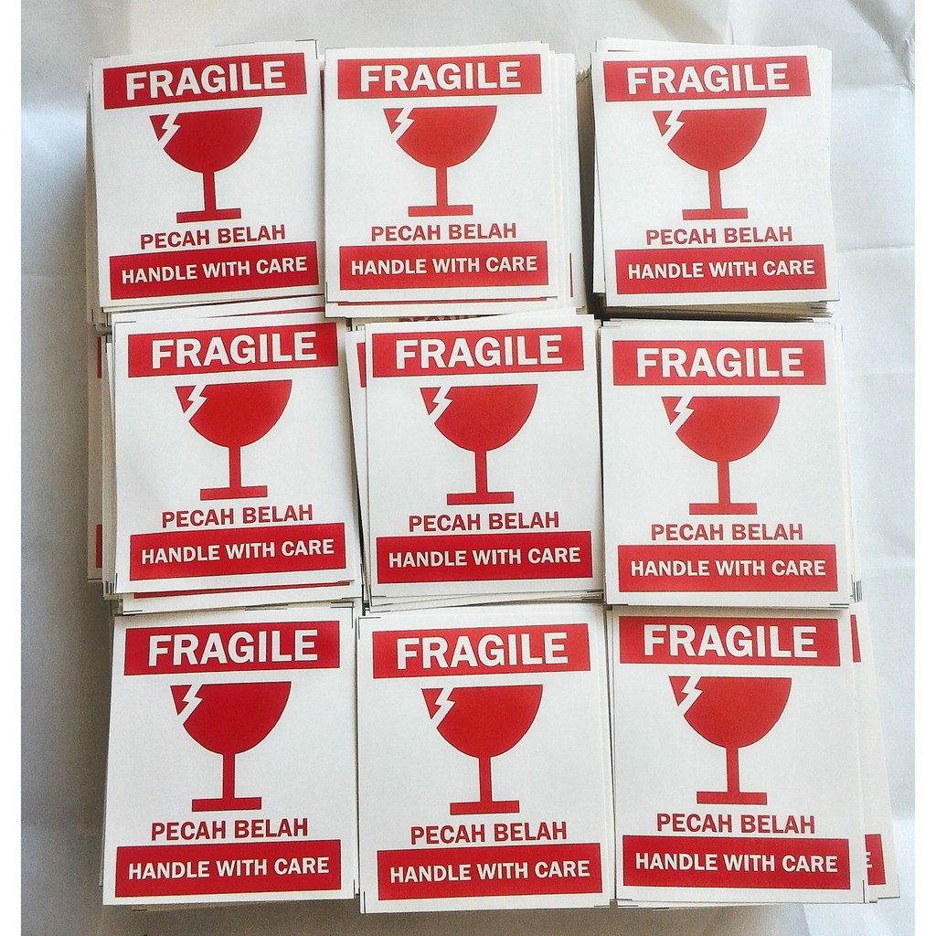 Jual 10pc STIKER FRAGILE | Shopee Indonesia