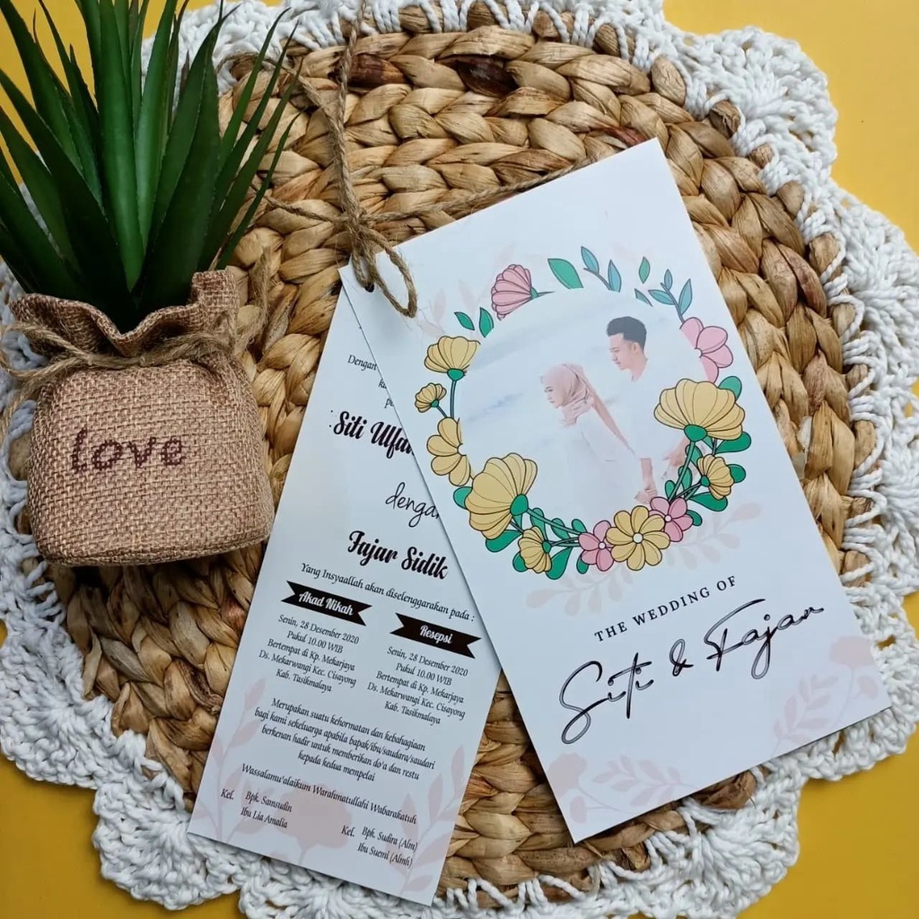 Jual Undangan Pernikahan Hang Tag 013 /Undangan Murah/Blanko Undangan ...