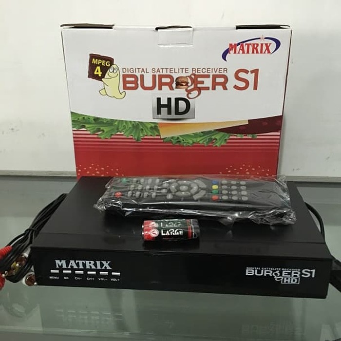 Jual Receiver Parabola Matrix HD Burger S1 MPEG4 Digital Original Ori ...