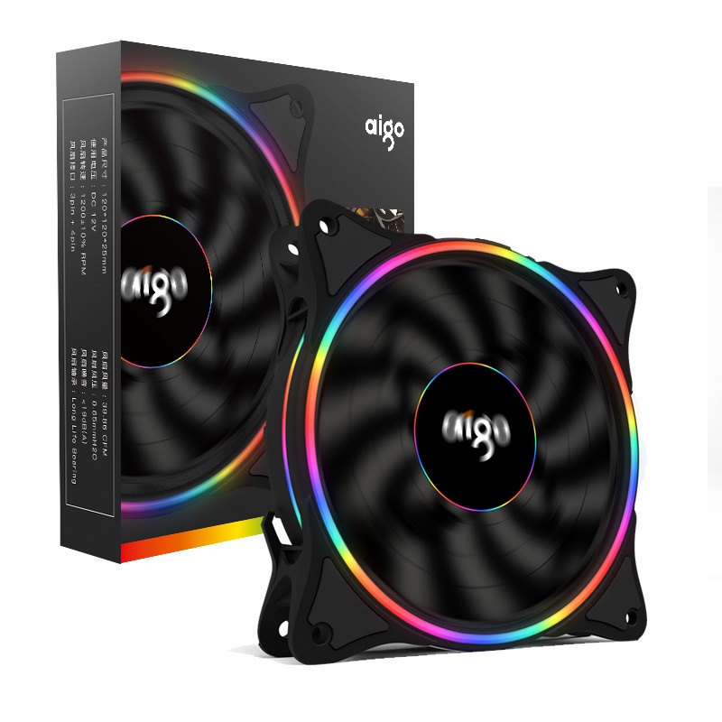Jual Kipas Komputer Nyala Kipas Komputer Led Aigo V1 CPU Fan Cooler ...