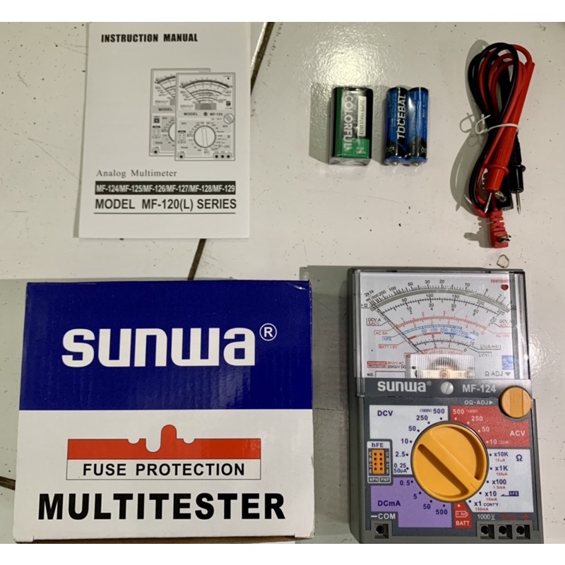 Jual MultiTester Avometer Multimeter Analog Sunwa MF-124 | Shopee Indonesia