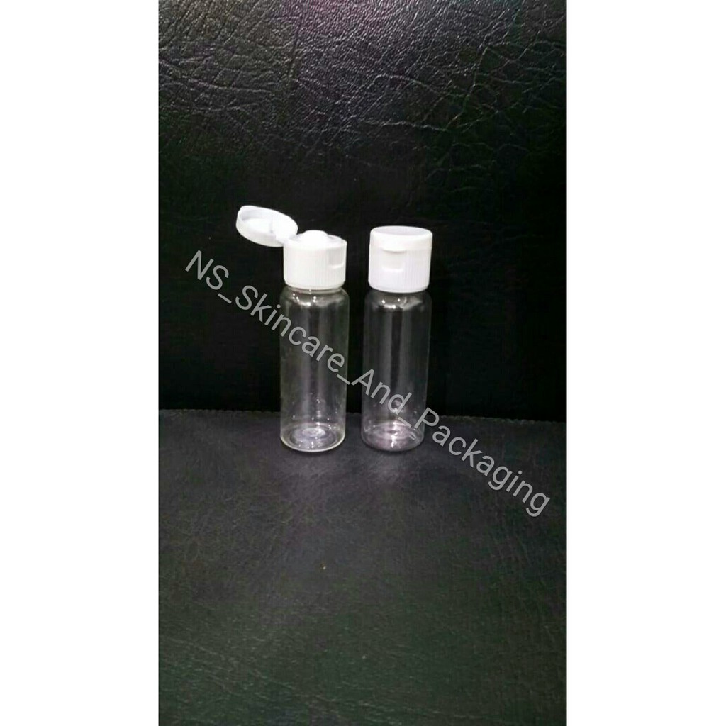 Jual Botol fliptop 20 ml / Botol PET 20 ml Natural Tutup Fliptop ( Putih) | Shopee Indonesia